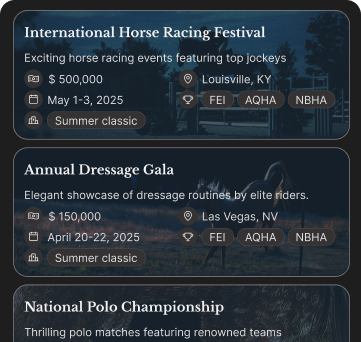 Equestrian World - Designed by Equestrians for Equestrians